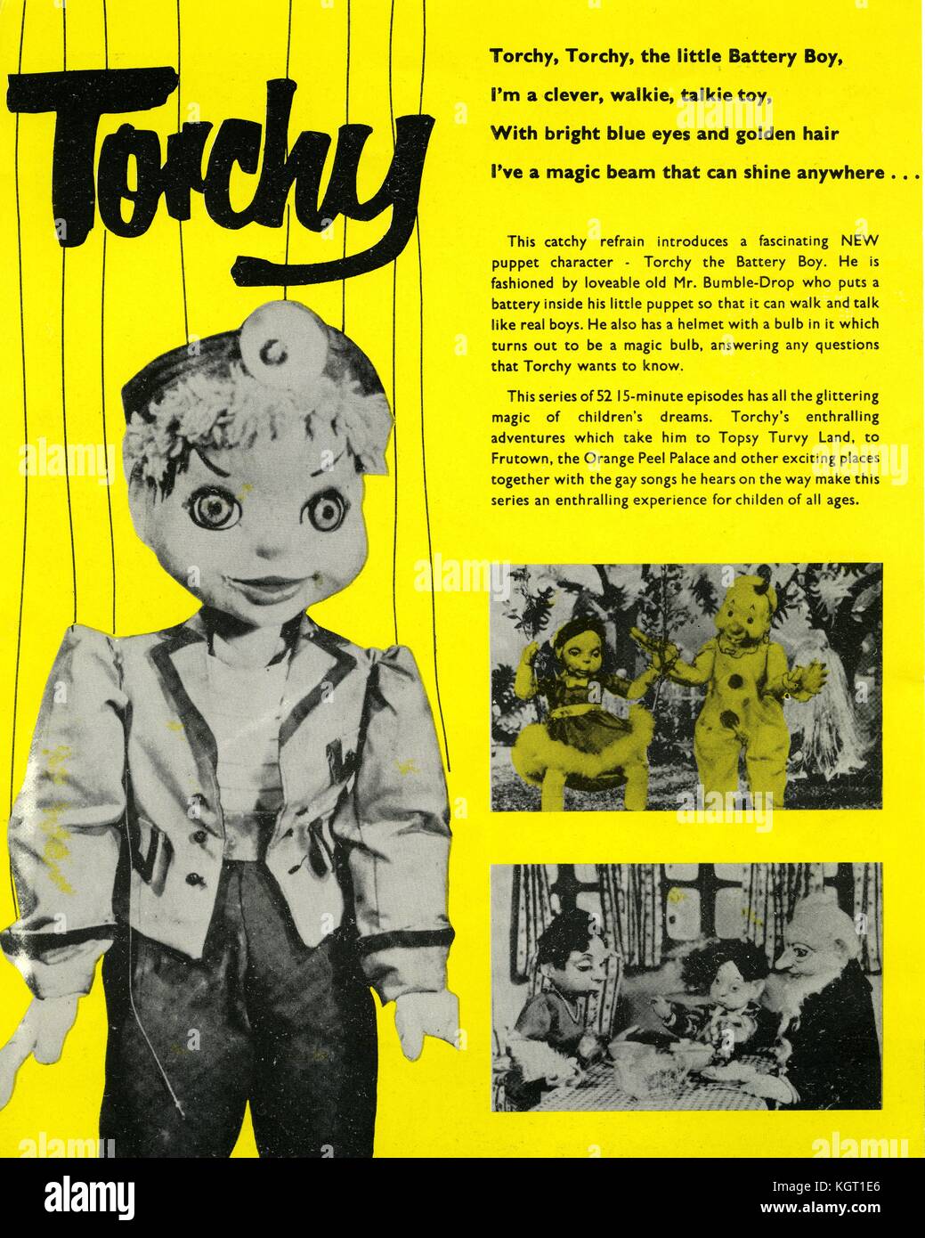 Torchy the Battery Boy (1957) TV series Date: 1957 Stock Photo - Alamy