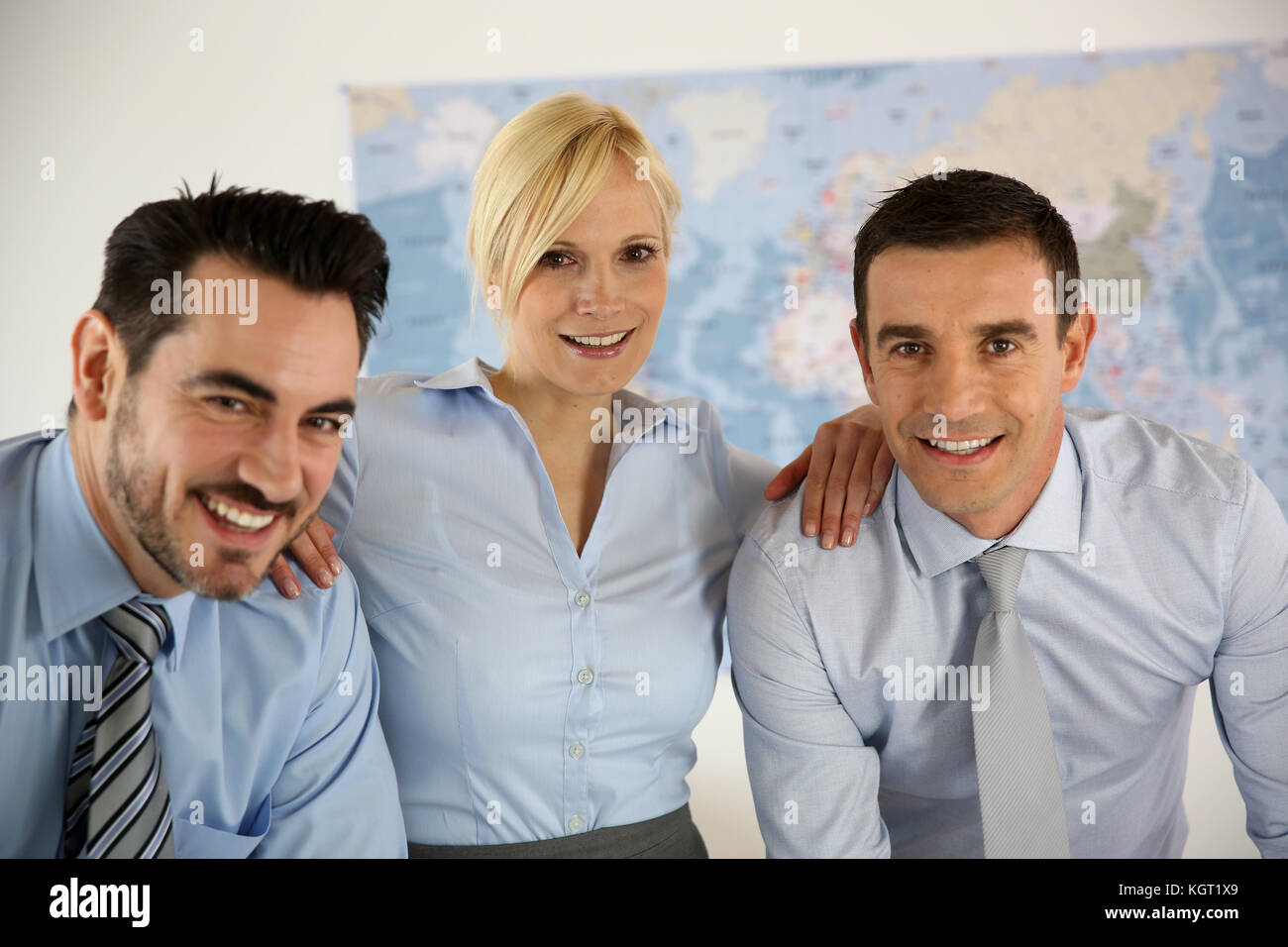 Group successful employees standing hi-res stock photography and images ...