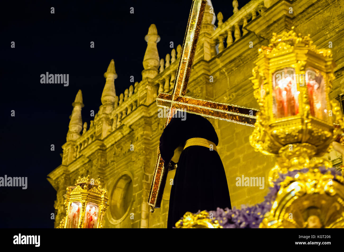 Seville cross procession hi-res stock photography and images - Alamy