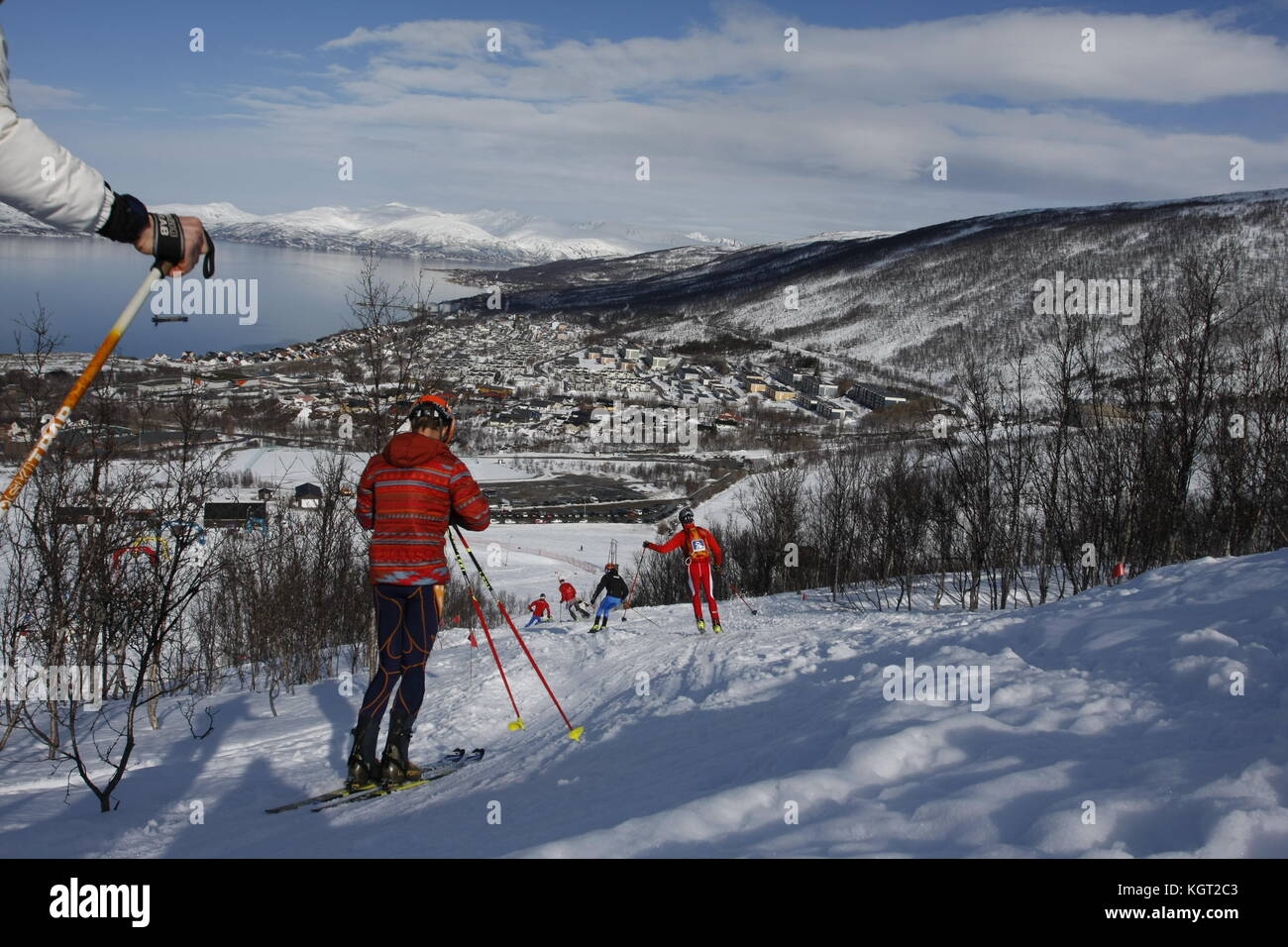 Skimountaineering World Cup Tromsø , Randonee Racing Stock Photo - Alamy