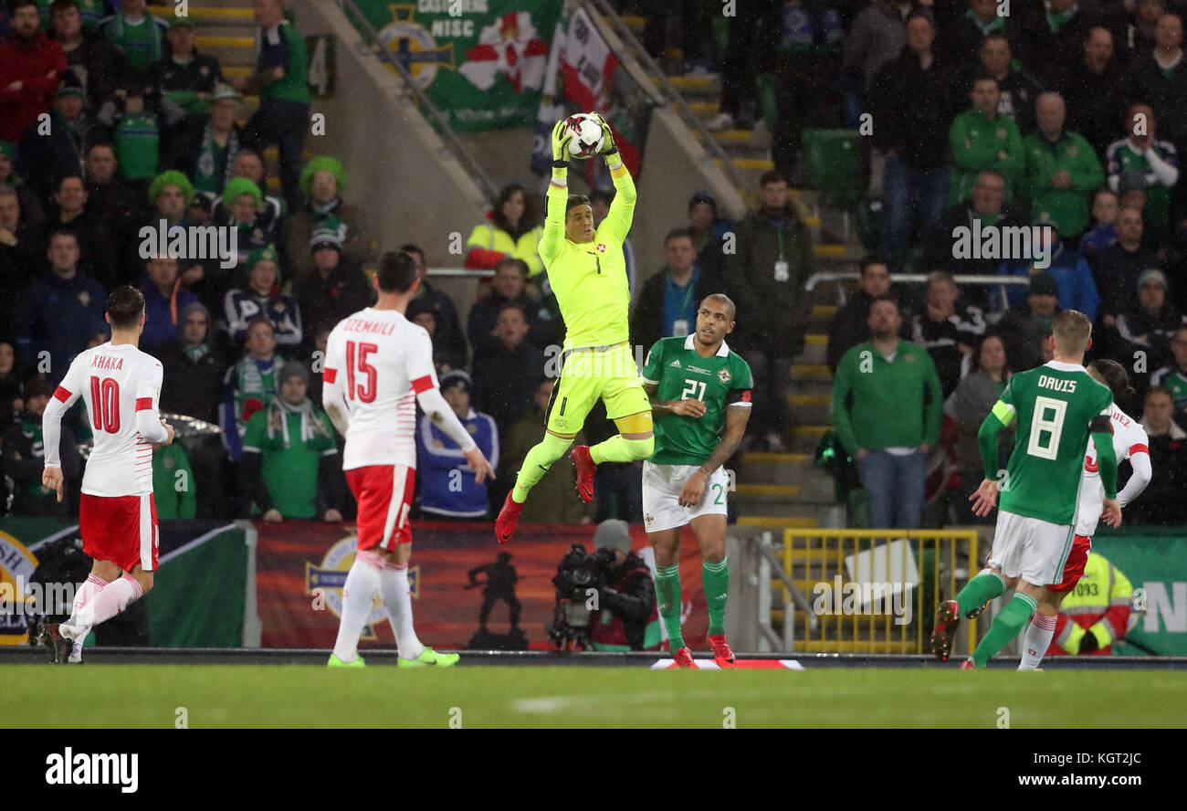 Switzerland goalkeeper Yann Sommer collects the ball during the 2018 ...
