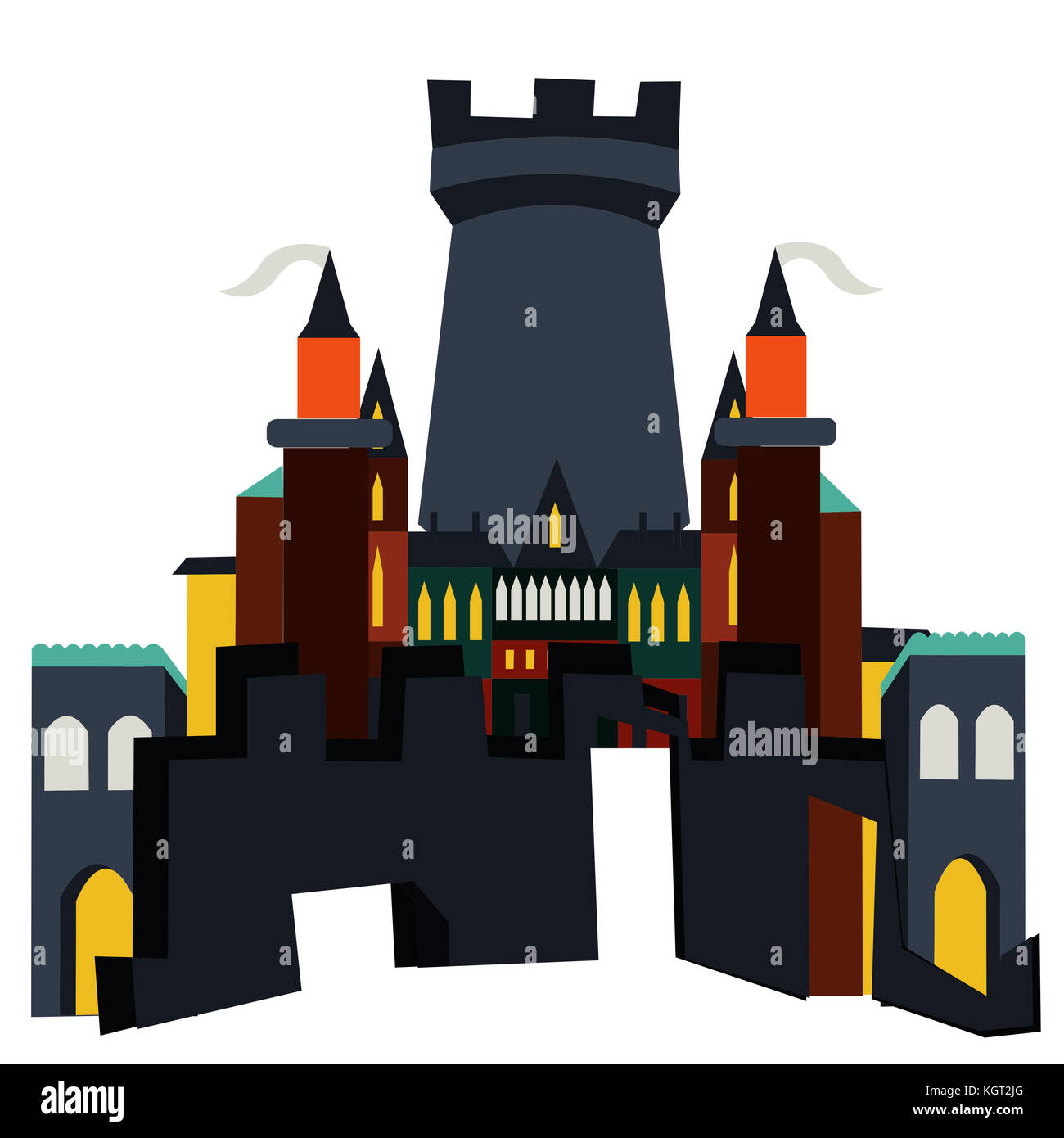 Old fortification building castle Cut Out Stock Images & Pictures - Alamy