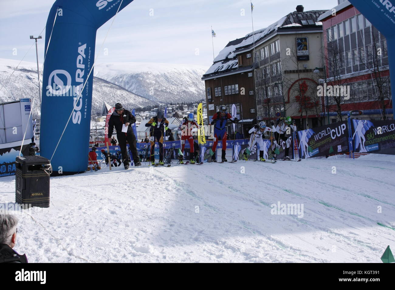 Skimountaineering World Cup Tromsø , Randonee Racing Stock Photo - Alamy