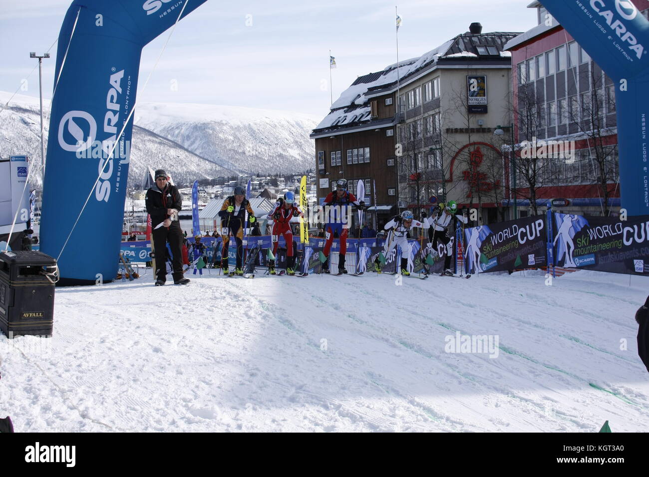 Skimountaineering World Cup Tromsø , Randonee Racing Stock Photo - Alamy