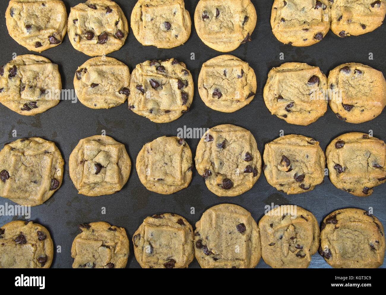 Rows chocolate chip cookie hi-res stock photography and images - Alamy