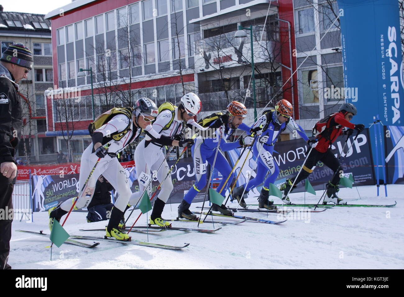 Skimountaineering World Cup Tromsø , Randonee Racing Stock Photo - Alamy