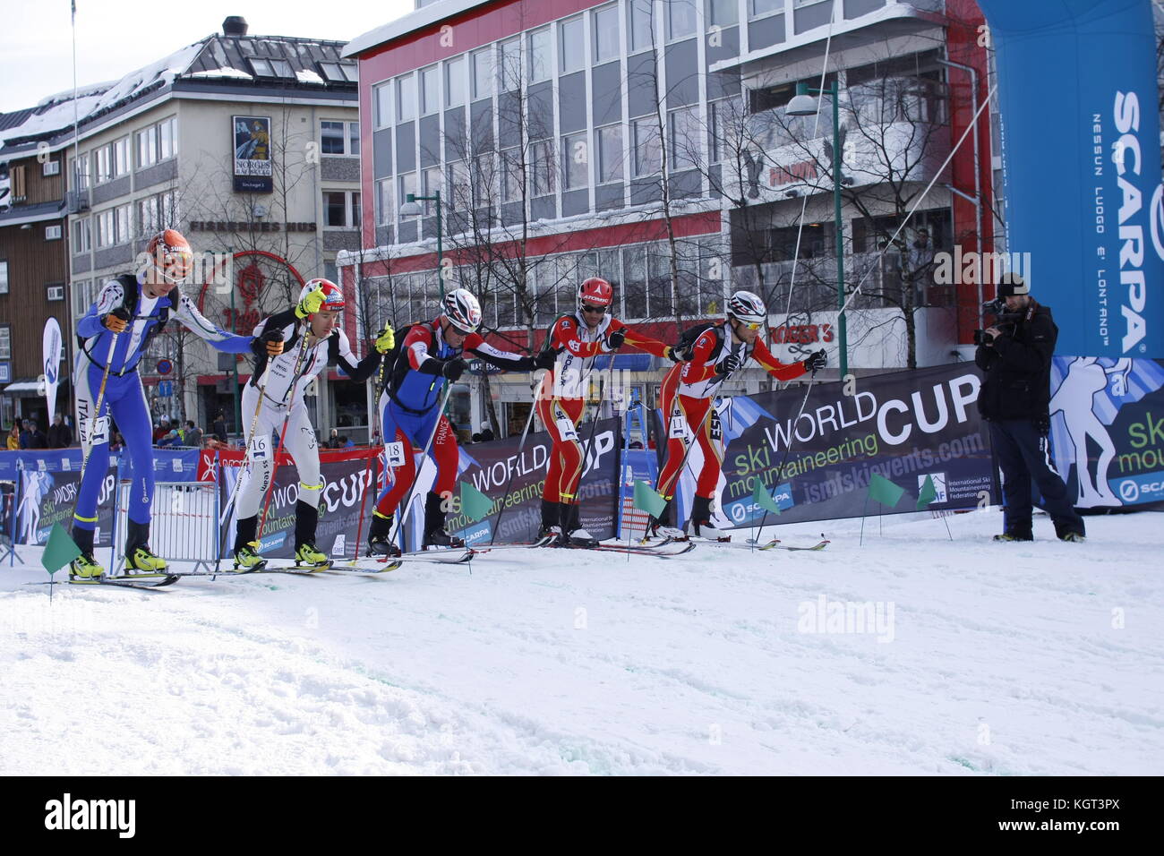 Skimountaineering World Cup Tromsø , Randonee Racing Stock Photo - Alamy