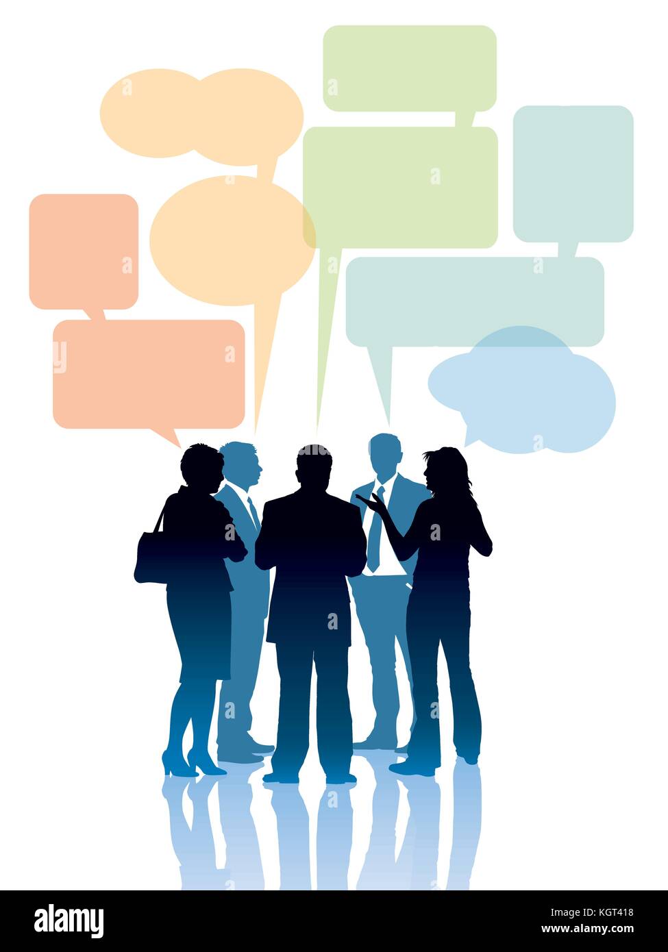 Talking man in red Stock Vector Images - Alamy