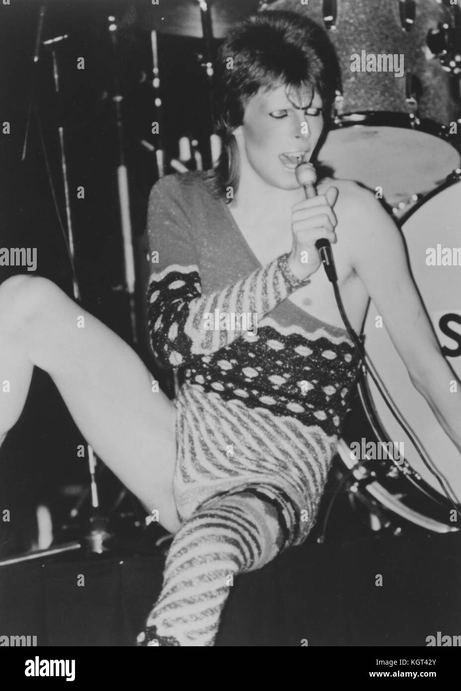 Ziggy Stardust and the Spiders from Mars (1973)David Bowie Date: 1973 Stock Photo - Alamy