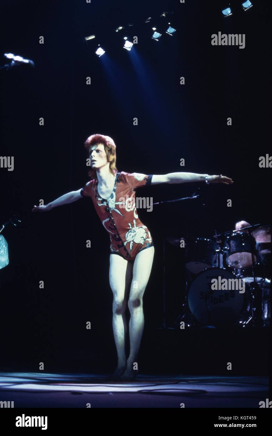 Ziggy Stardust and the Spiders from Mars (1973)David Bowie Date: 1973 Stock Photo - Alamy