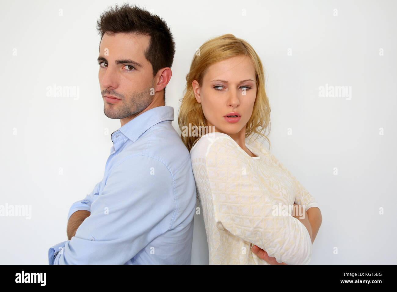 Couple being mad at each other Stock Photo - Alamy