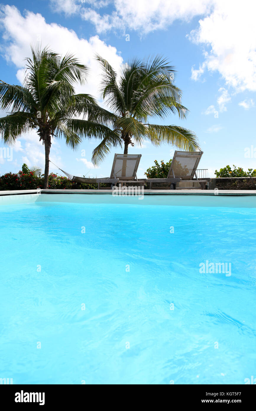 Private swimming pool in tropical area Stock Photo - Alamy