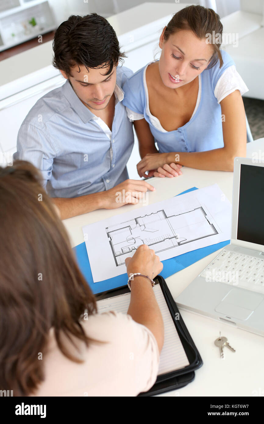 Architect plans house client hi-res stock photography and images - Alamy