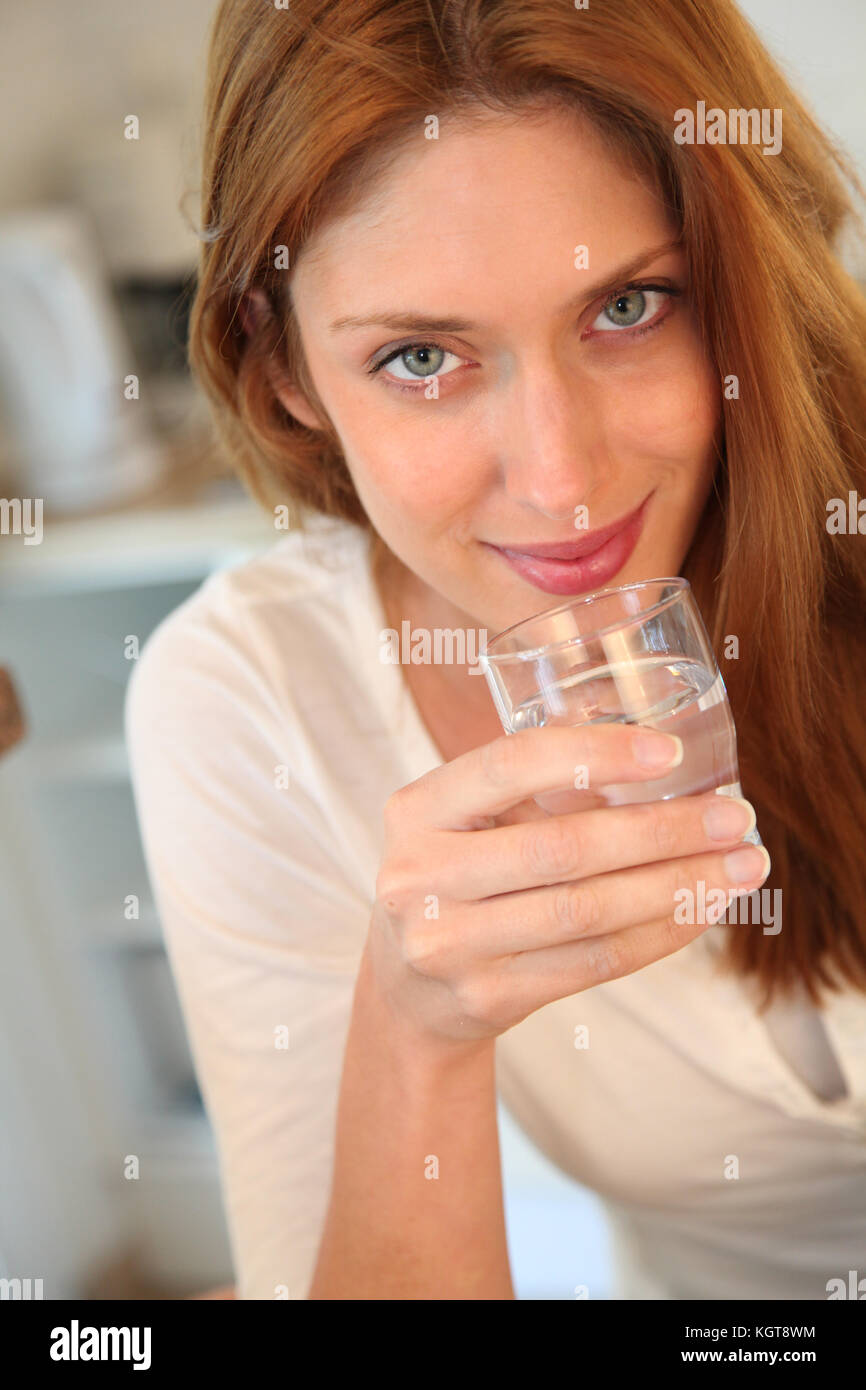 Portrait of beautiful drinking water Stock Photo - Alamy