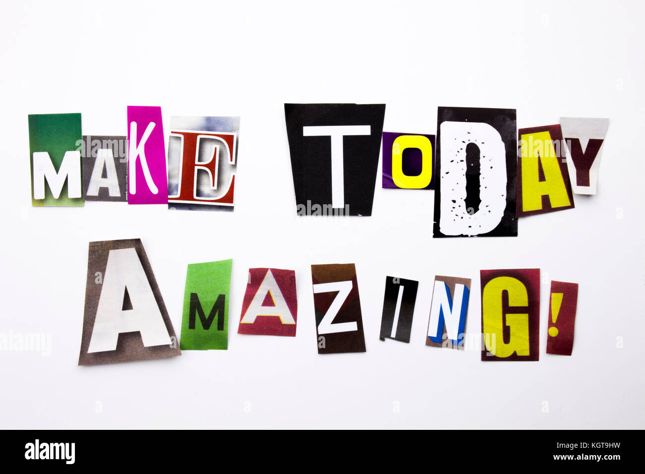 Positive words newspaper hi-res stock photography and images - Alamy