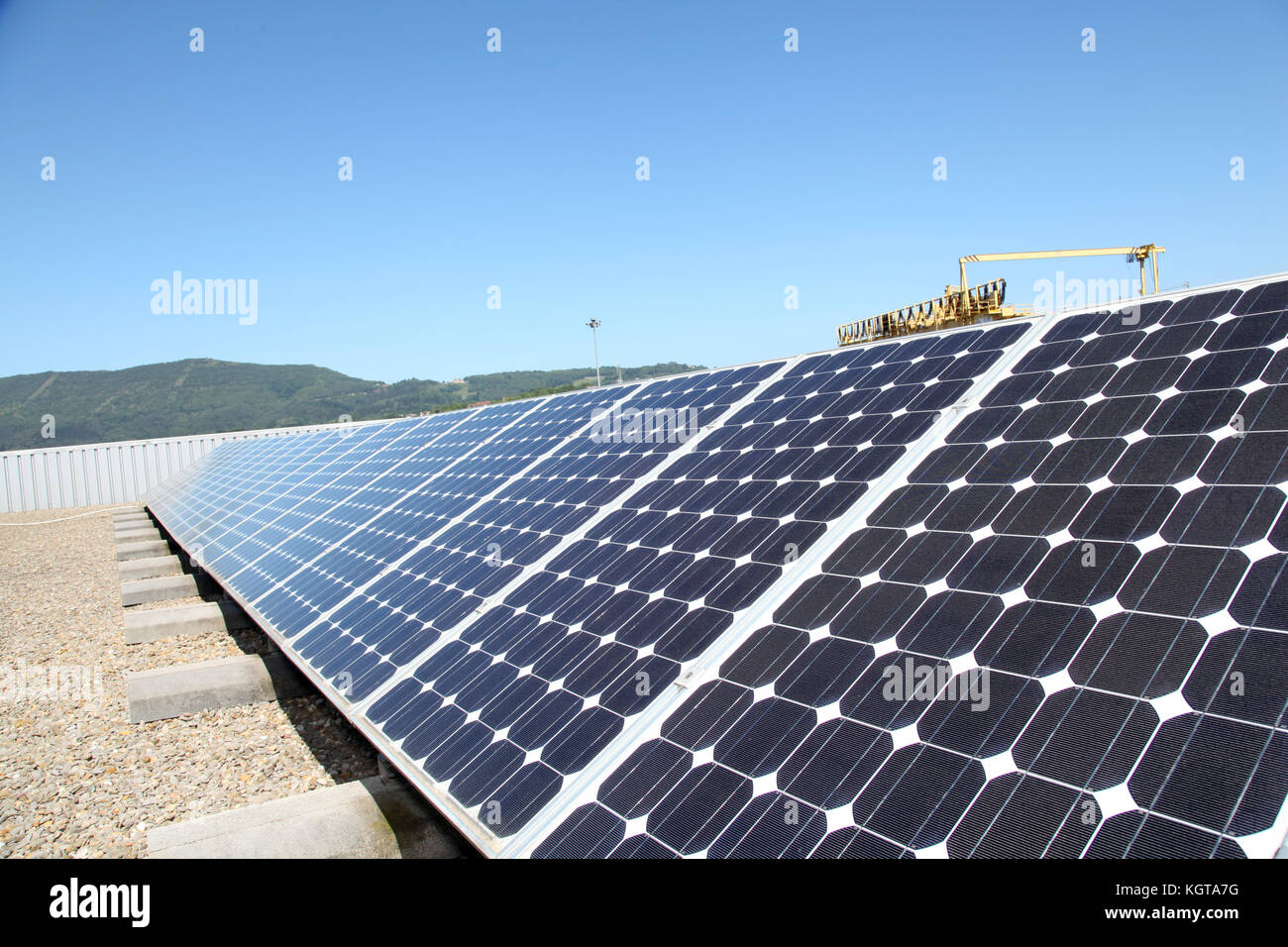 View of solar panels Stock Photo - Alamy