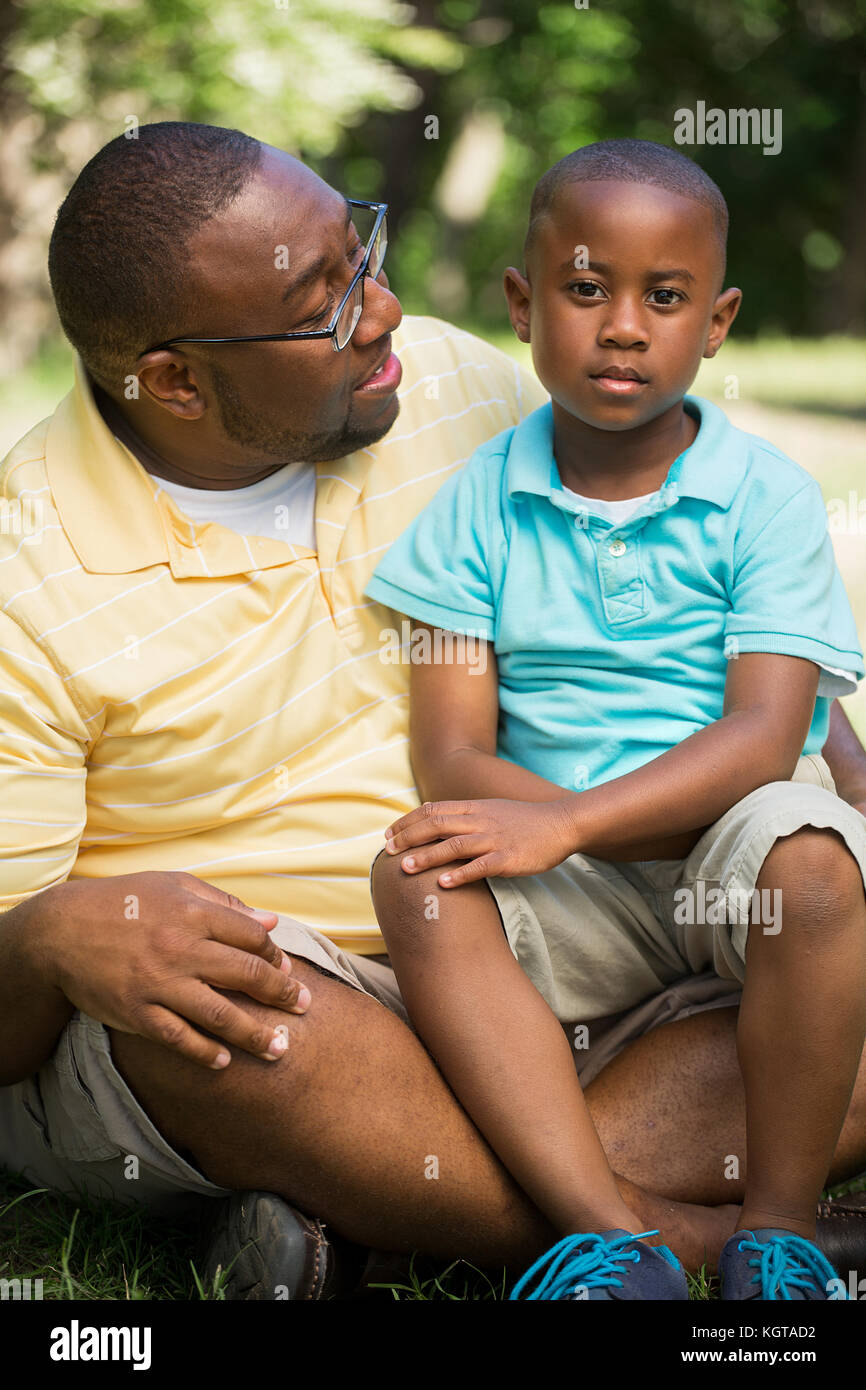 Father talking to his son Stock Photo - Alamy