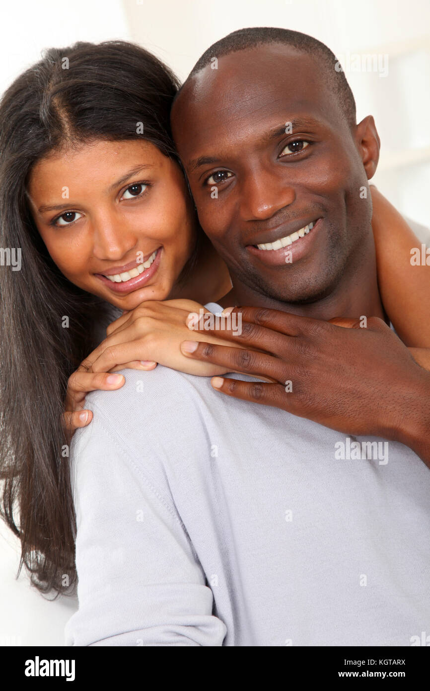 Portrait of happy smiling couple Stock Photo - Alamy