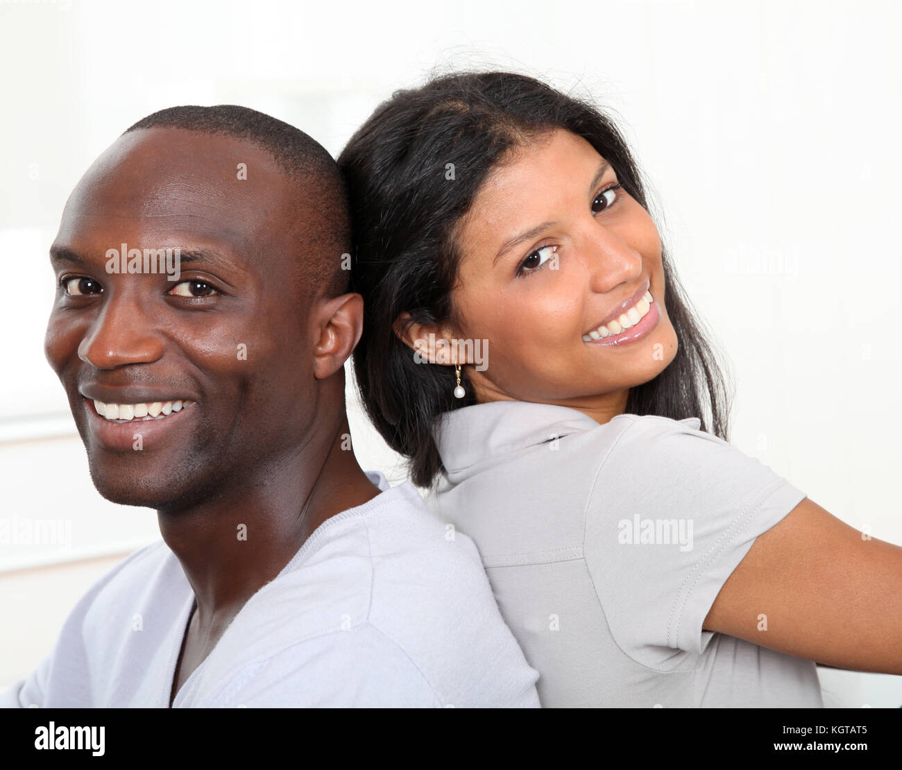 Portrait of happy smiling couple Stock Photo - Alamy