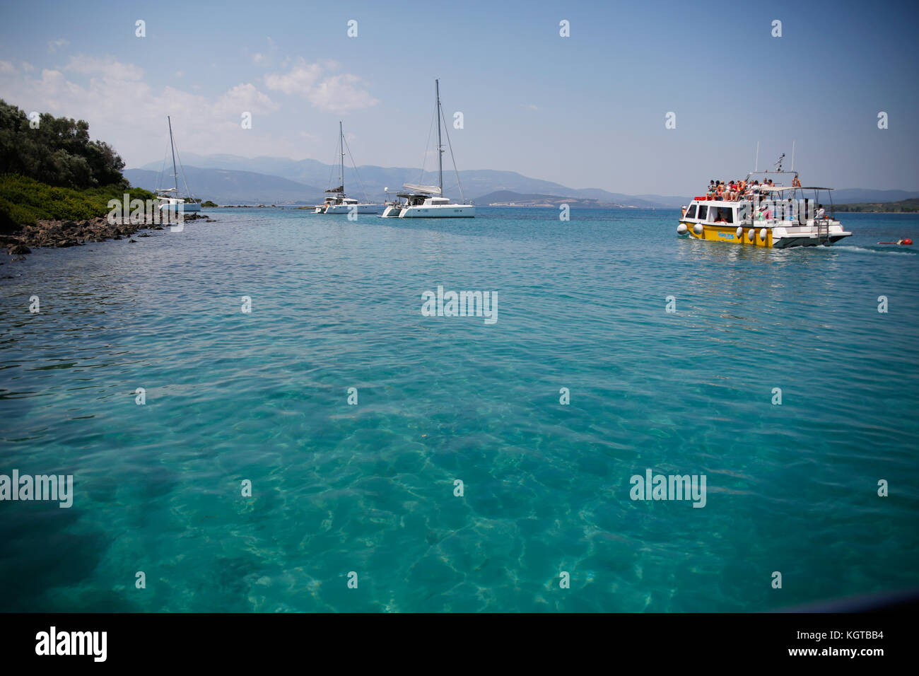 Sea and boats Stock Photo - Alamy