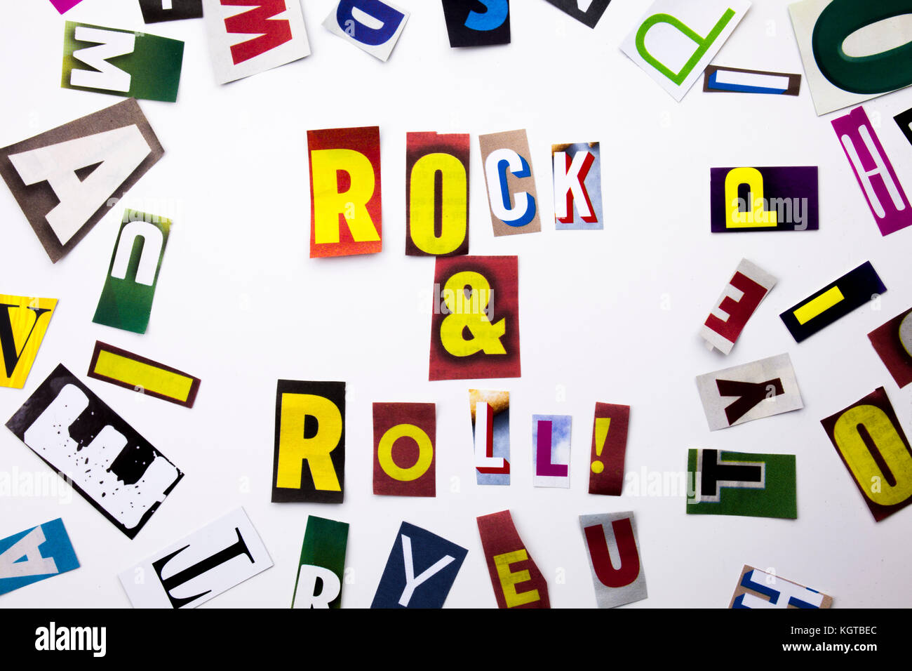 Ransom note style font hi-res stock photography and images - Alamy