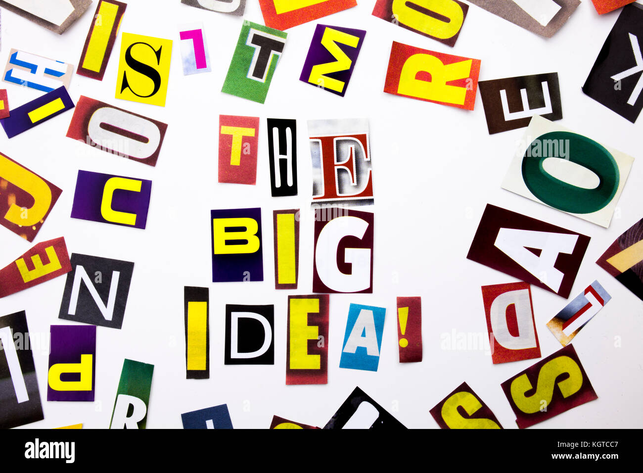 A Word Writing Text Showing Concept Of The Big Idea Made Of Different