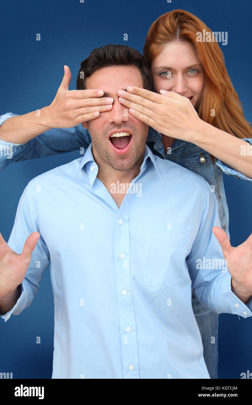 Hair hiding eyes hi-res stock photography and images - Alamy