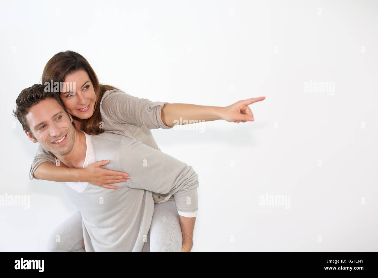 Couple looking towards their future Stock Photo - Alamy