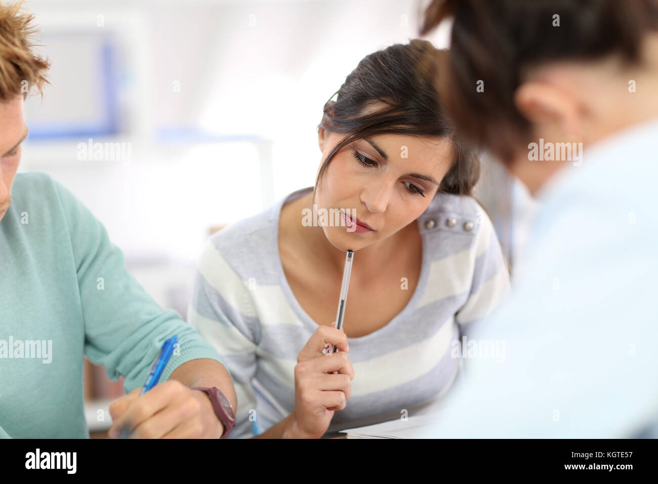Old woman class university hi-res stock photography and images - Alamy