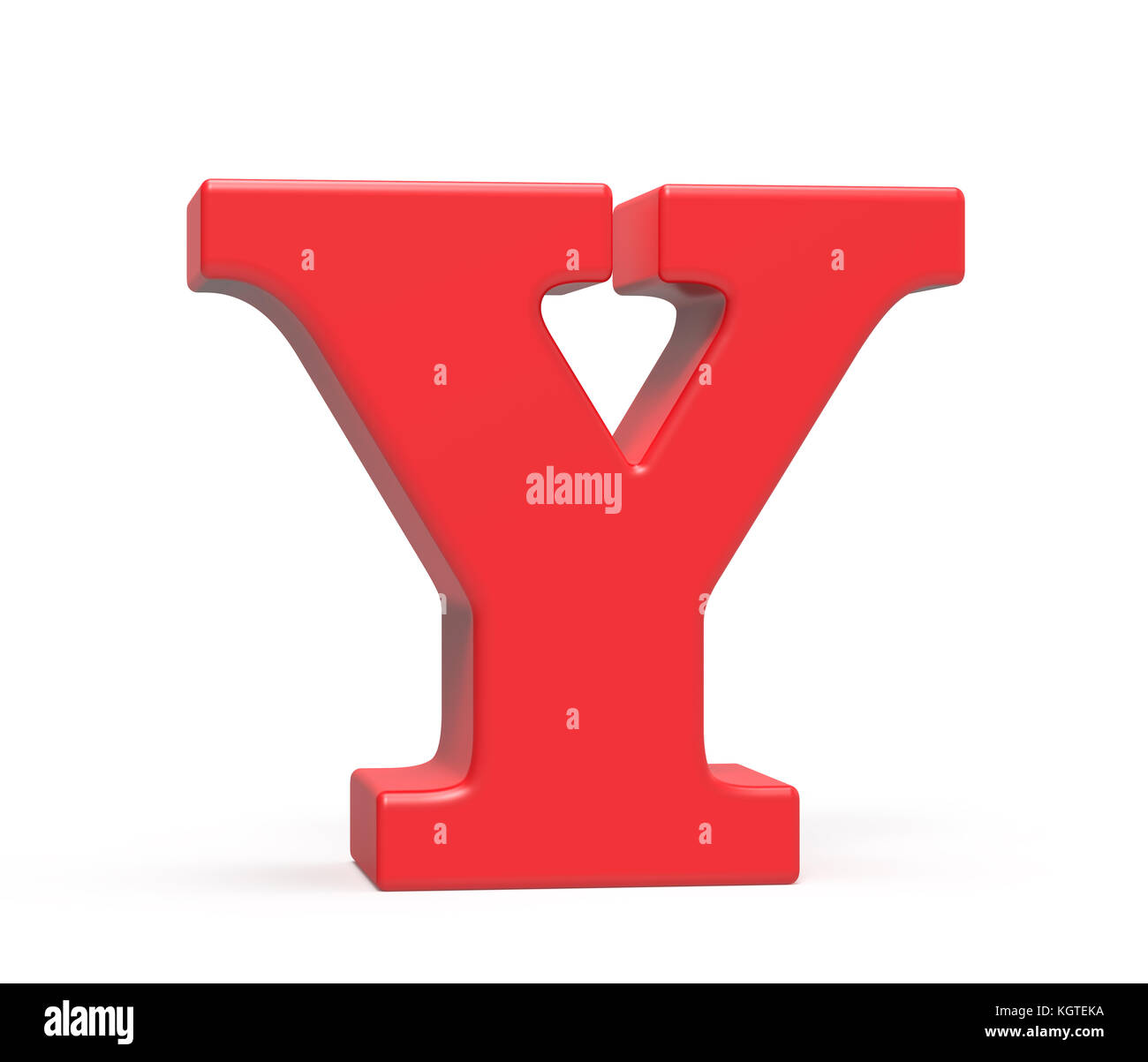 3D render red alphabet Y, retro fat 3D font design Stock Photo - Alamy