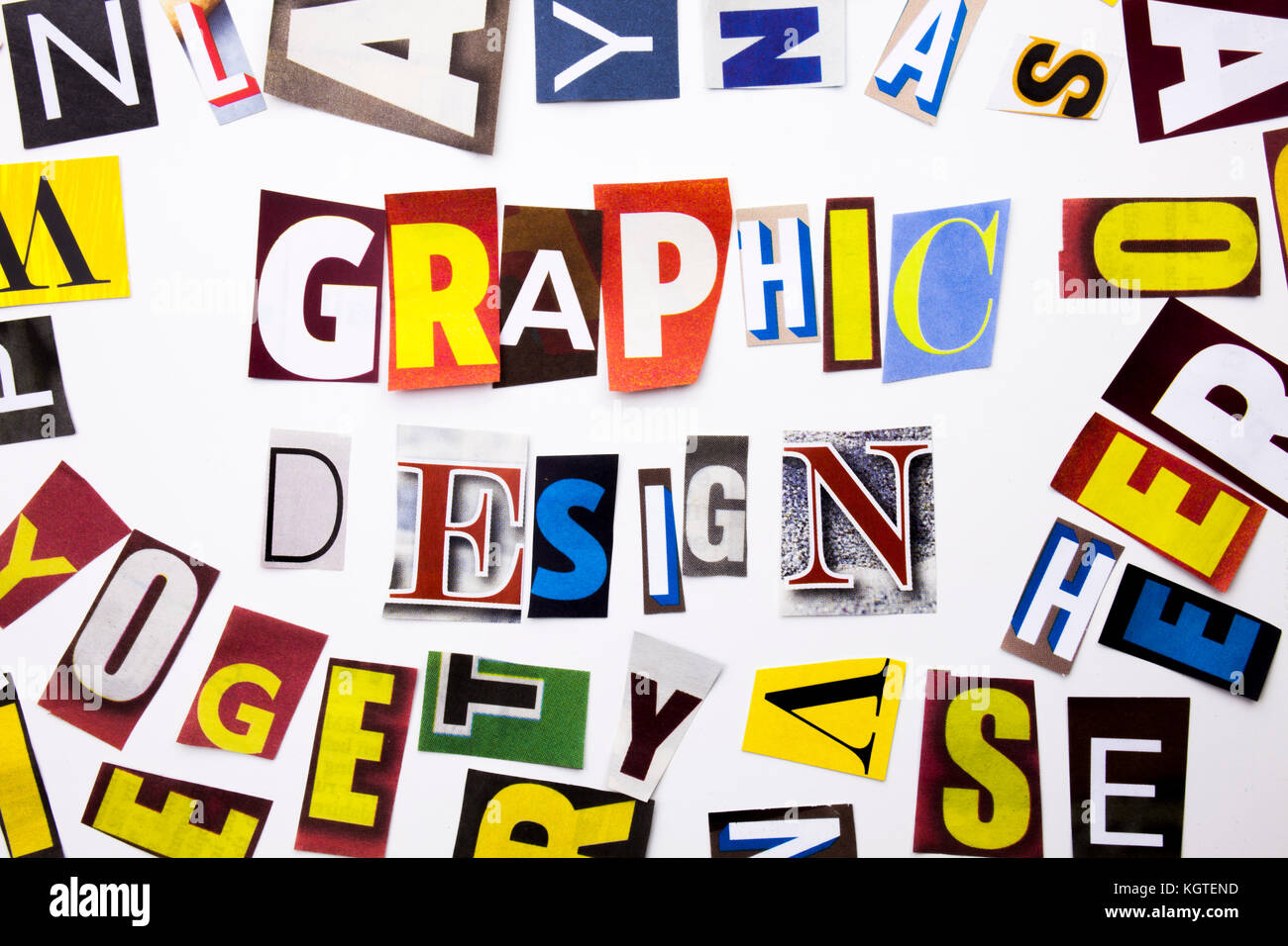 A word writing text showing concept of Graphic Design made of different ...
