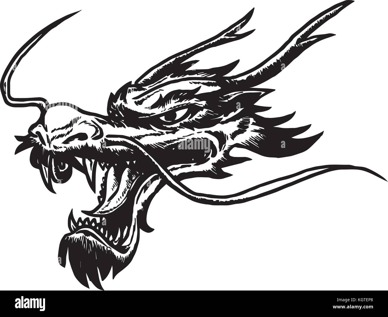 Dragon vector design Stock Vector Image & Art - Alamy