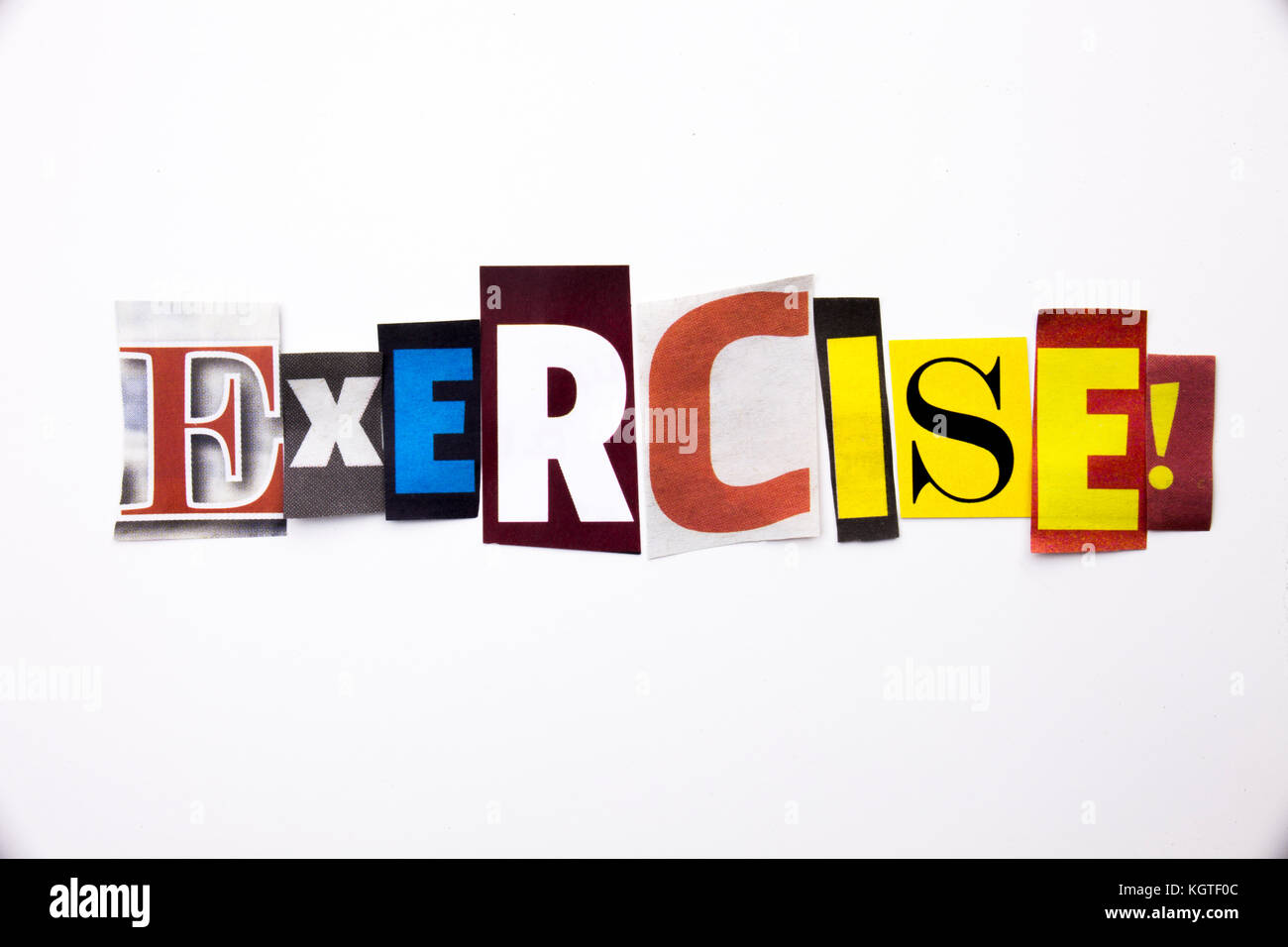 A word writing text showing concept of Exercise Workout made of ...