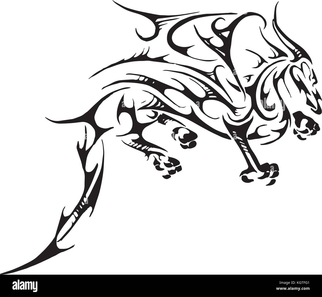 Dragon vector design Stock Vector Image & Art - Alamy