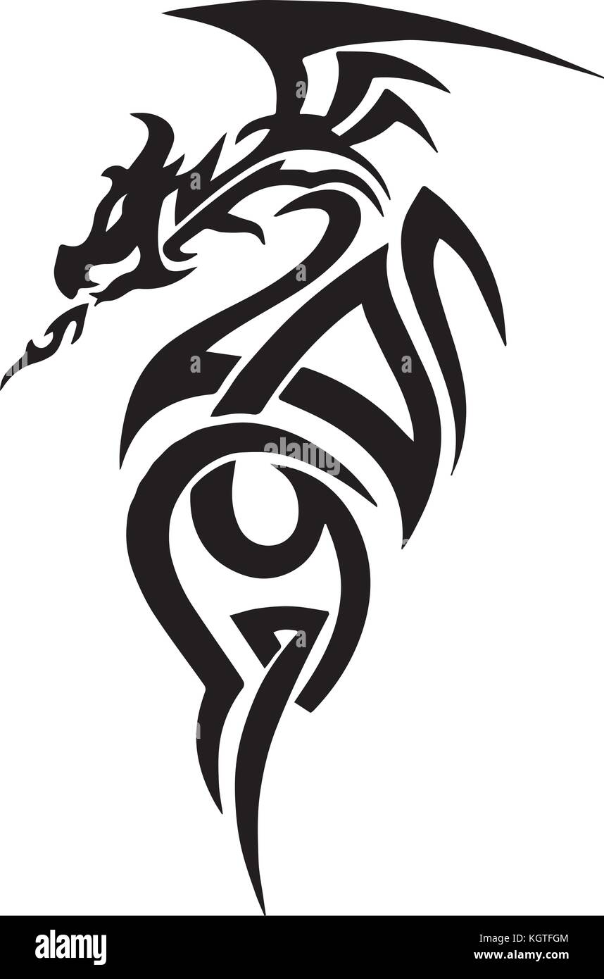 Dragon vector design Stock Vector Image & Art - Alamy