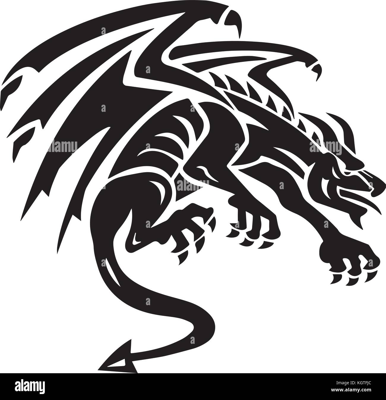 Dragon vector design Stock Vector Image & Art - Alamy