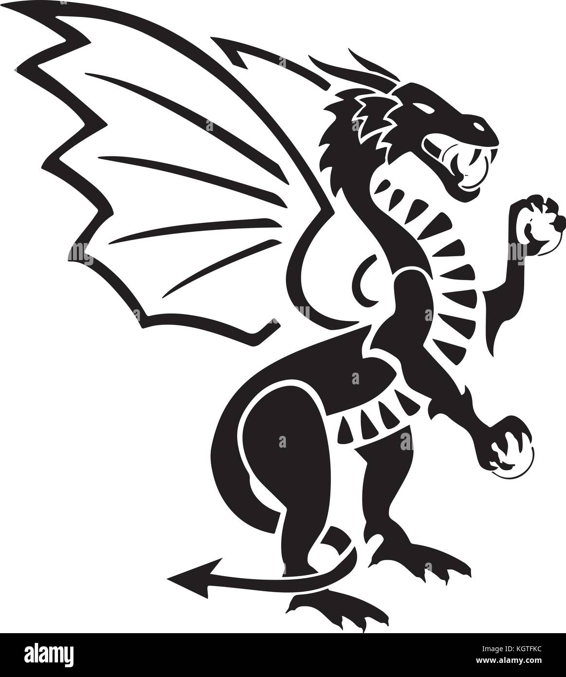 Dragon vector design Stock Vector Image & Art - Alamy