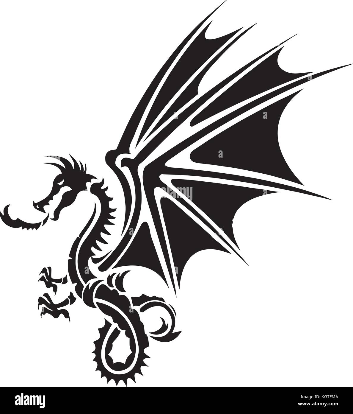 Dragon vector design Stock Vector Image & Art - Alamy