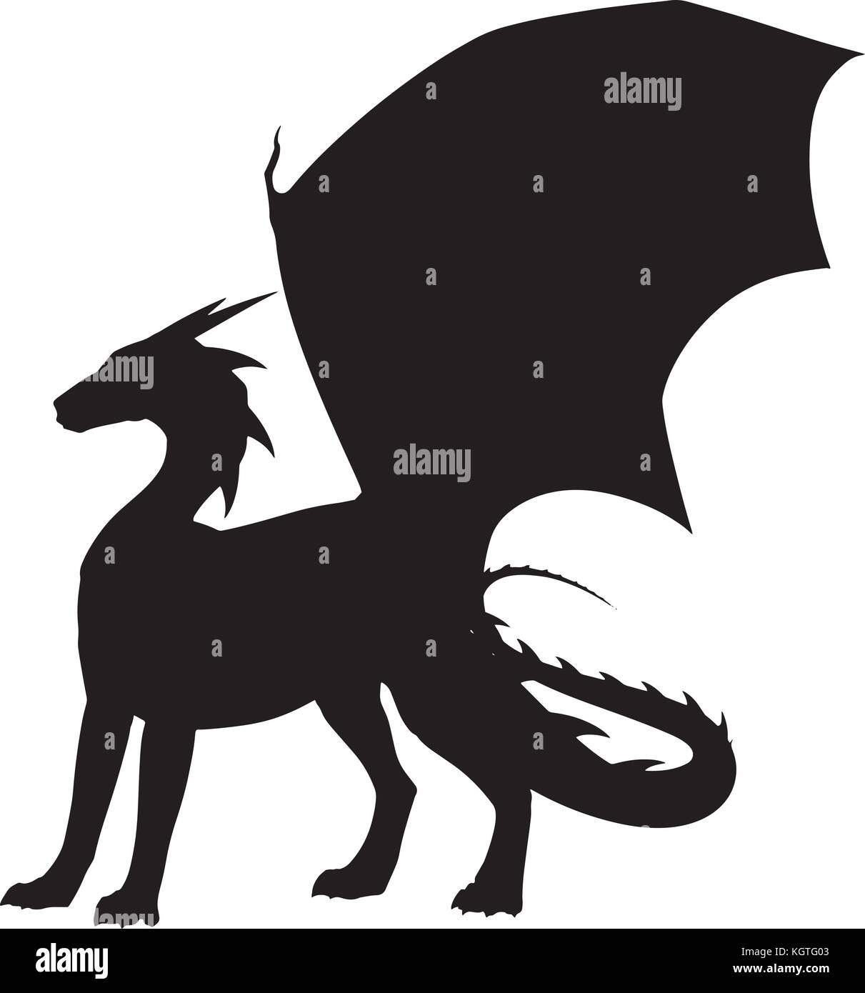 Dragon vector design Stock Vector Image & Art - Alamy