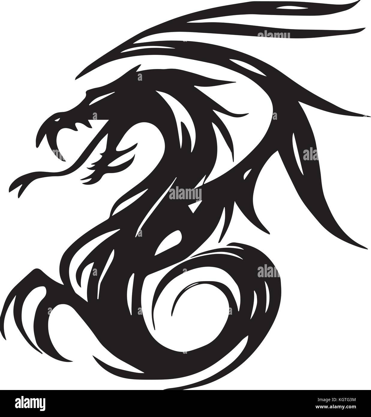 Dragon vector design Stock Vector Image & Art - Alamy
