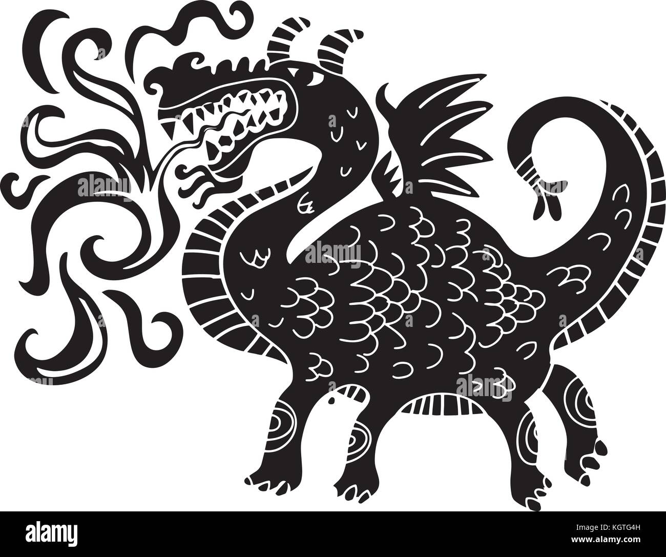 Dragon vector design Stock Vector Image & Art - Alamy