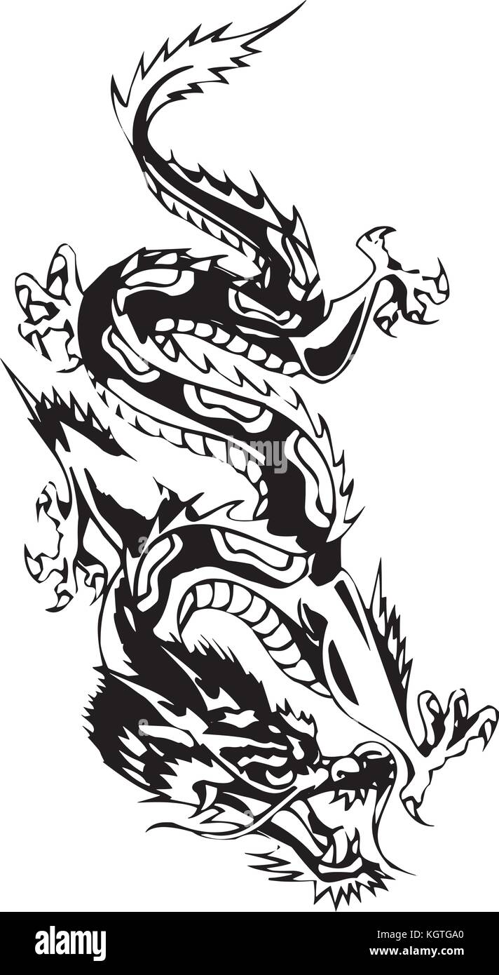 Dragon vector design Stock Vector Image & Art - Alamy