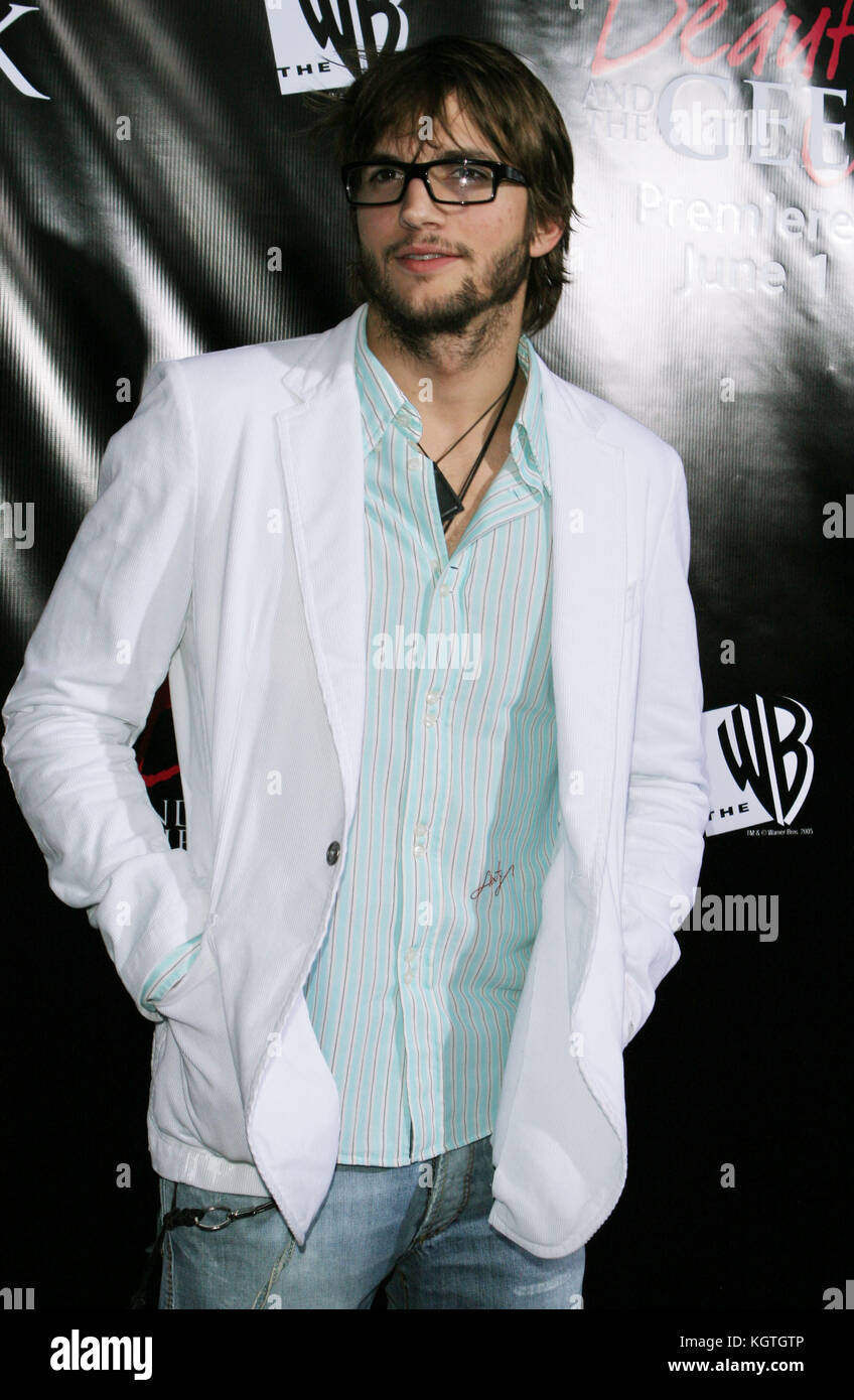 Ashton Kutcher and The WB launch party of the Beauty & The Geek at the ...