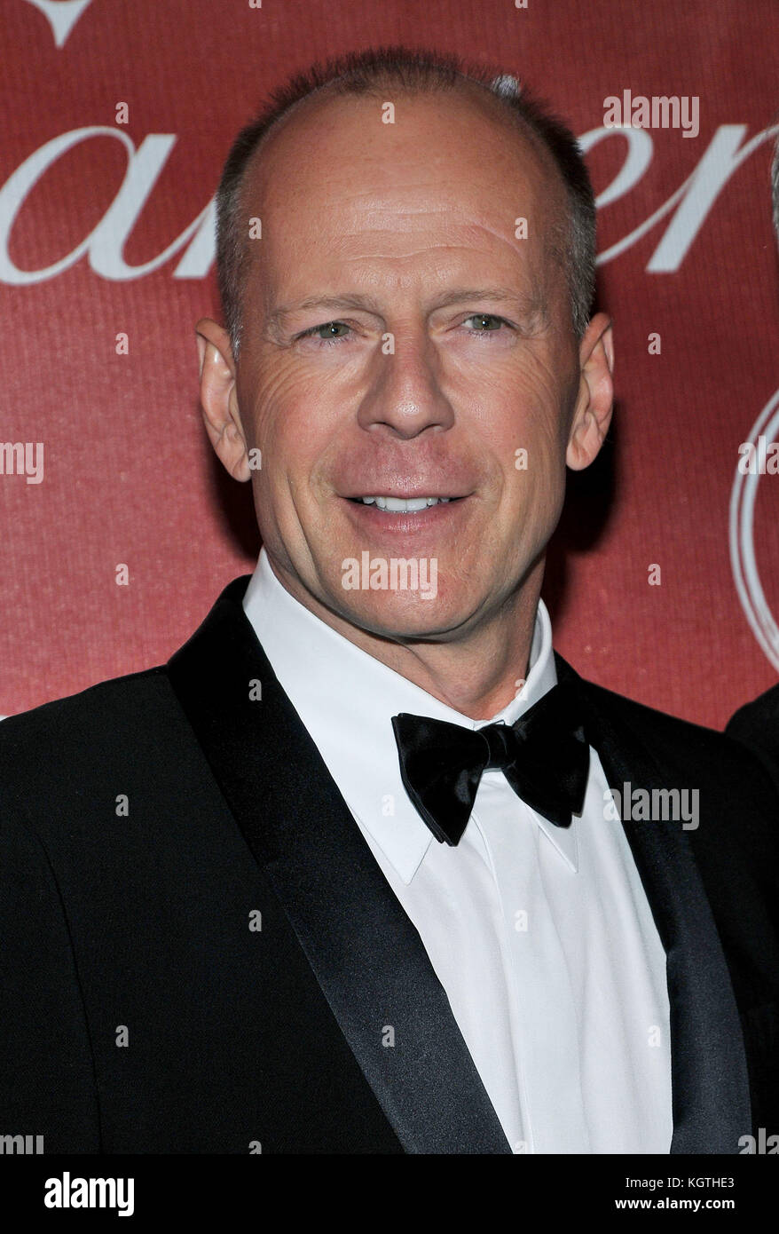 Bruce Willis arriving at the PALMS SPRING Film Festival, Convention ...
