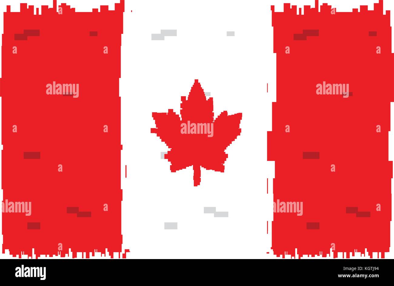 Pixelated flag of Canada Stock Vector Image & Art - Alamy