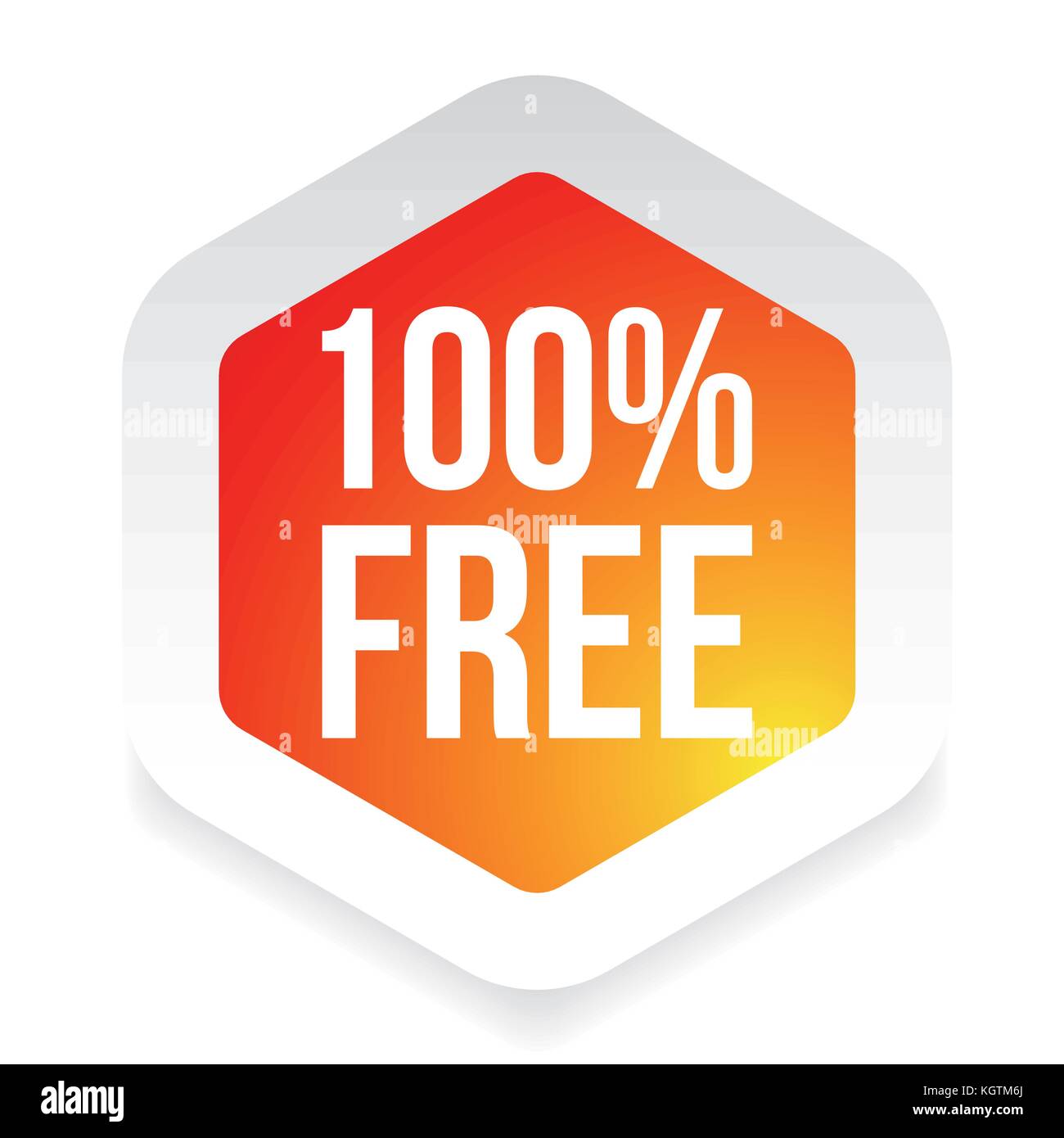 Hundred percent free label Stock Vector Image & Art - Alamy