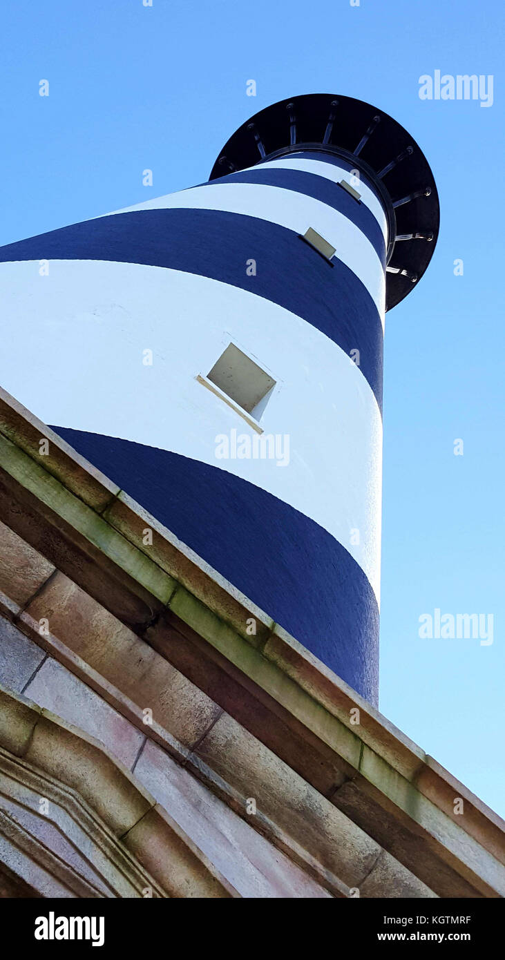 Black white striped lighthouse hi-res stock photography and images - Alamy