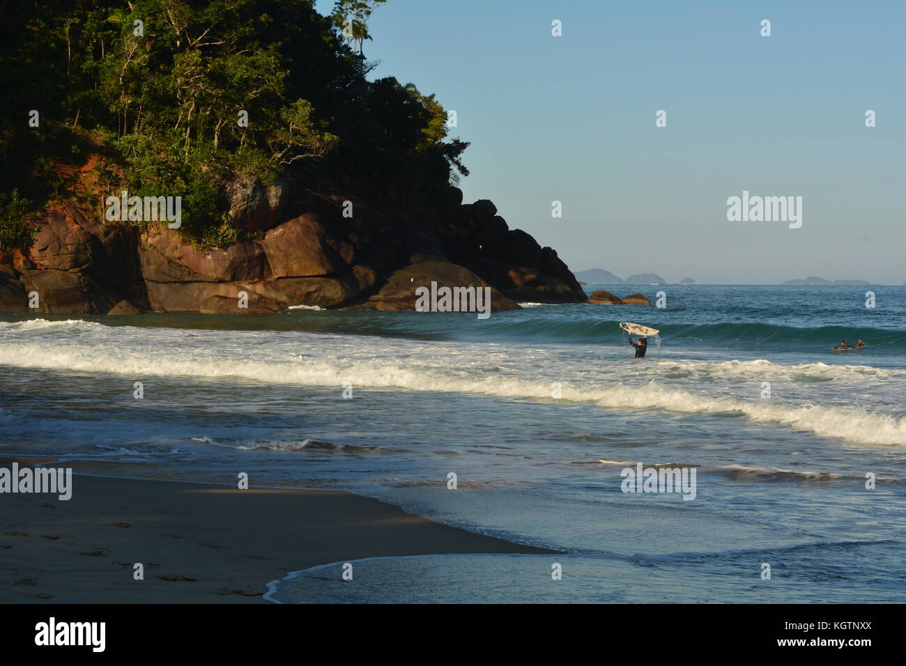 Felix beach in Ubatuba Brazil Stock Photo - Alamy