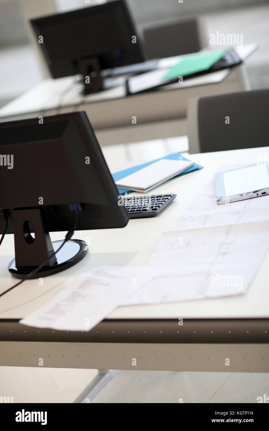 Closeup on offices material Stock Photo - Alamy