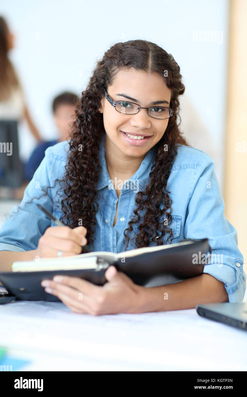 Portrait of student in training course Stock Photo - Alamy
